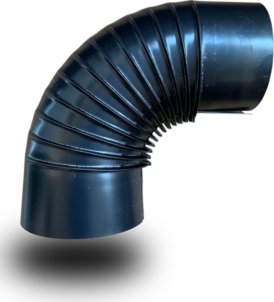 Geblauwde bocht 90 graden enkelwandig Ø111mm | bol