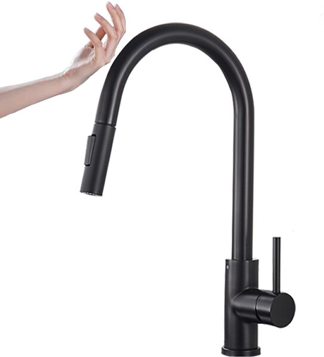 Smart Touch Kraan met Uittrekbare Uitloop - Keukenkraan met Handdouche - Keukenkraan... | bol.com