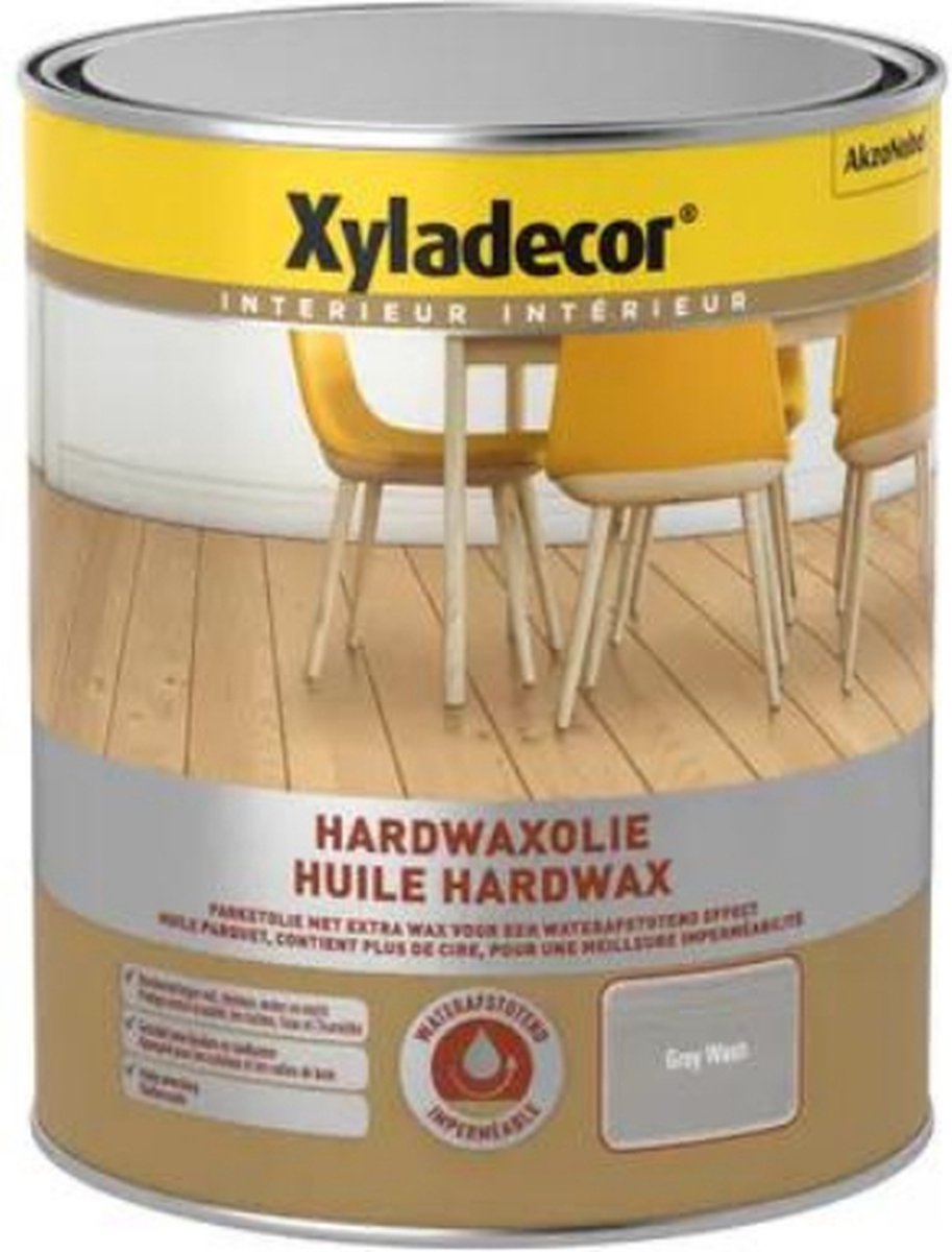 Xyladecor Hardwax Parketolie - Grey Wash - 0.75L | bol.com