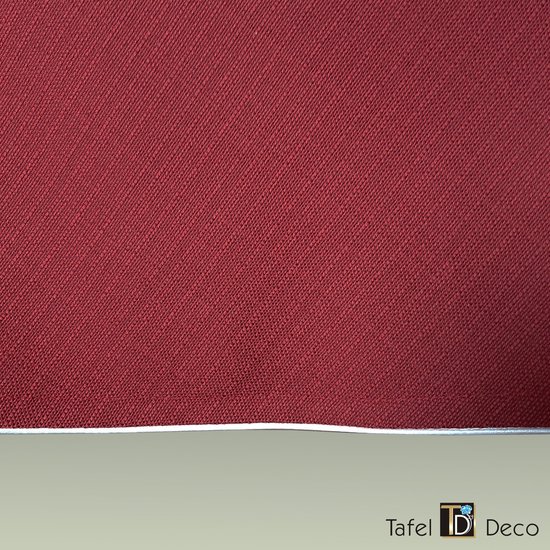 Tafelkleed bordeaux rood met witte streep, vuilafstotend, model Maria ...