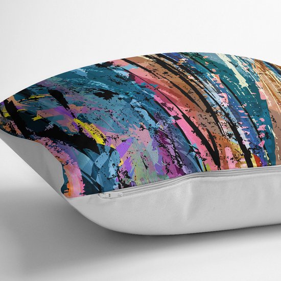 Vloerkussen met binnenkussen - Waterverf - 70x70 cm | bol.com