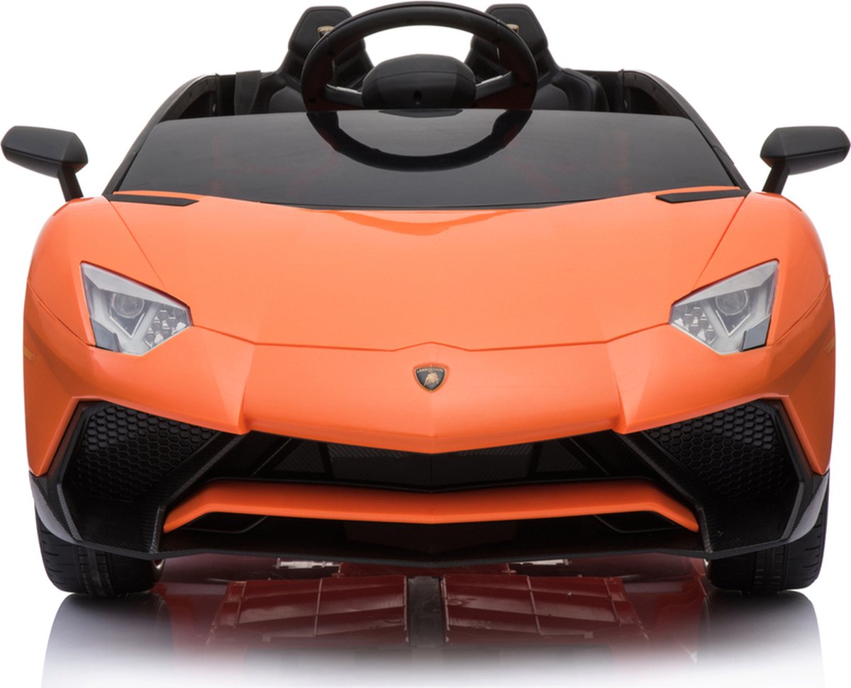 Elektrische Kinderauto Lamborghini Aventador SV Oranje 12V Met ...