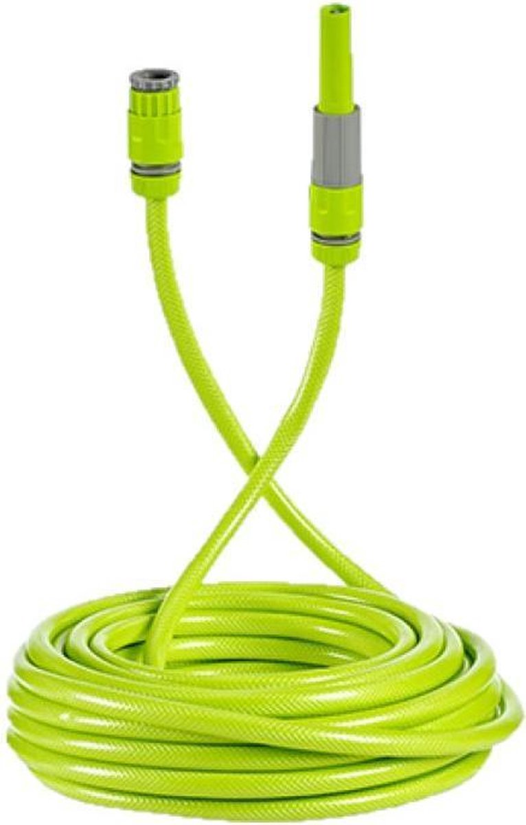 Tuinslang groen met verbindingsstuk en 2 opzetstukken 15 meter ...