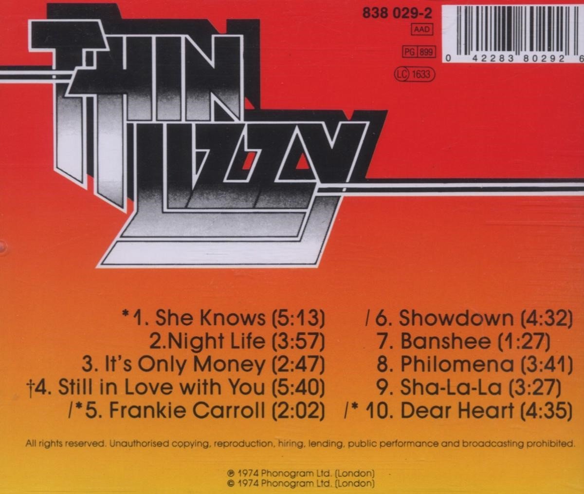 Thin Lizzy - Night Life (CD), Thin Lizzy | Muziek | bol