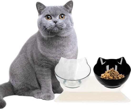Springos Voerbak Kat | Waterbak | Kattenvoerbakjes | Drinkbak | Eetbak ...