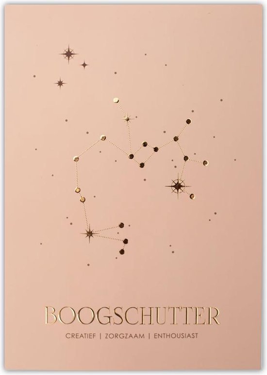 Sterrenbeeld poster Boogschutter | A4 formaat | meisjes | Leukigheidjes ...