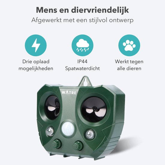 Wotre Kattenverjager - Ultrasoon geluid - Diervriendelijk ...