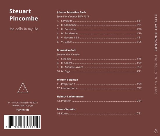 Steuart Pincombe - Cello In My Life (CD), Steuart Pincombe | CD (album ...