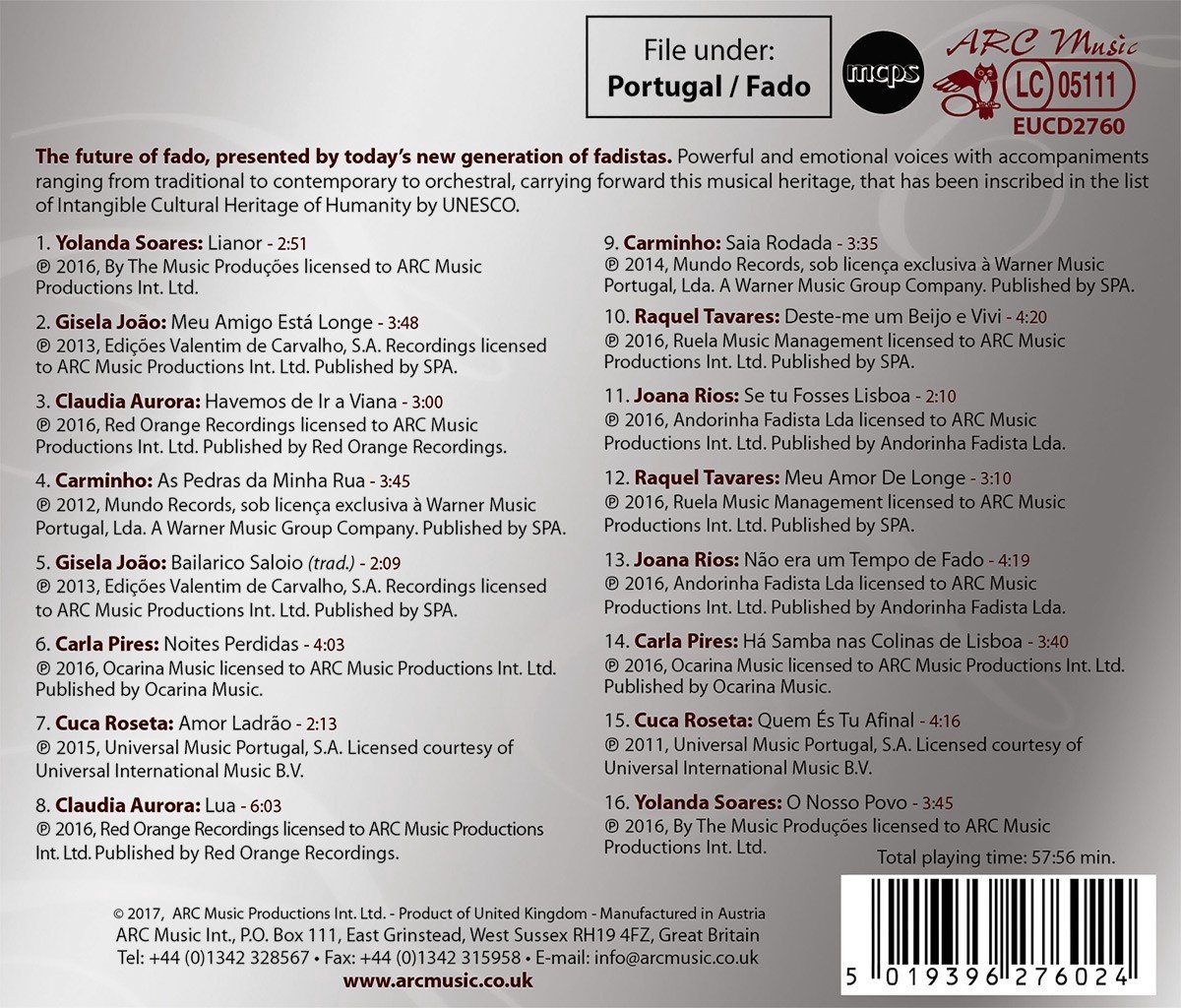 Various Artists - Queens Of Fado. The Next Generation (CD), various ...