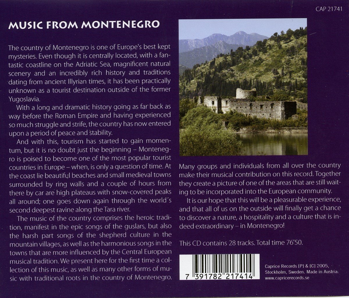 Various Artists - Music From Montenegro (CD), various artists | CD ...