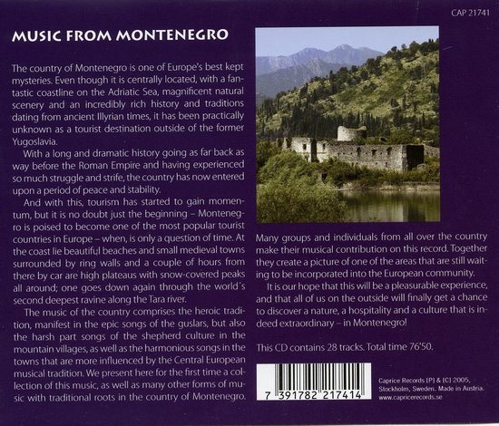 Various Artists - Music From Montenegro (CD), various artists | Muziek ...