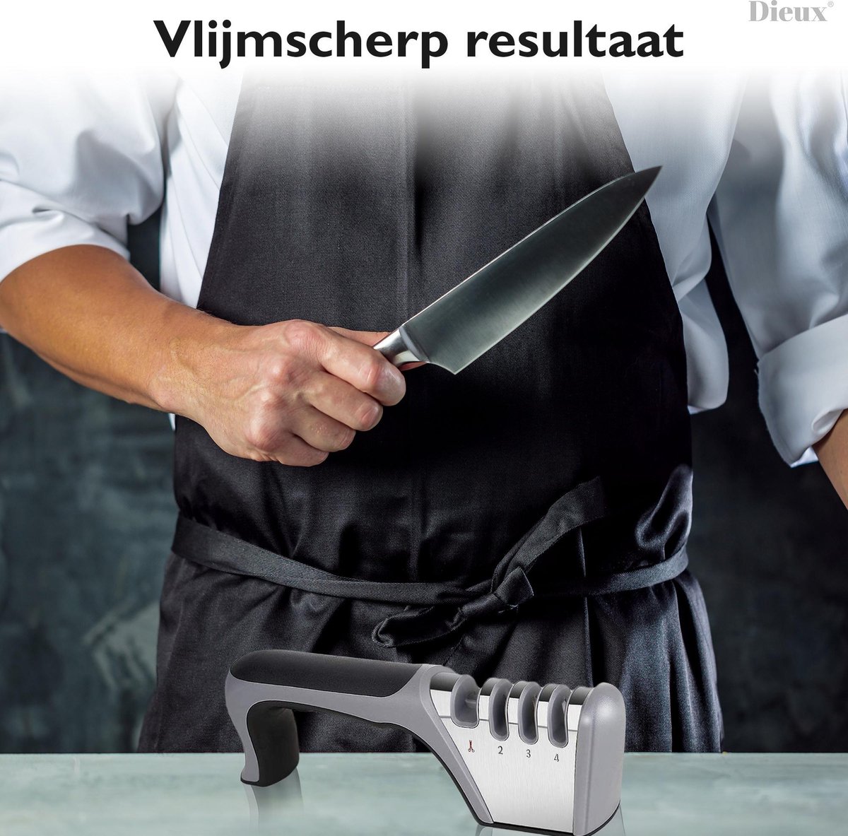 Dieux® - Luxe Messenslijper en Scharenslijper - 4-in-1 Messenslijpers ...