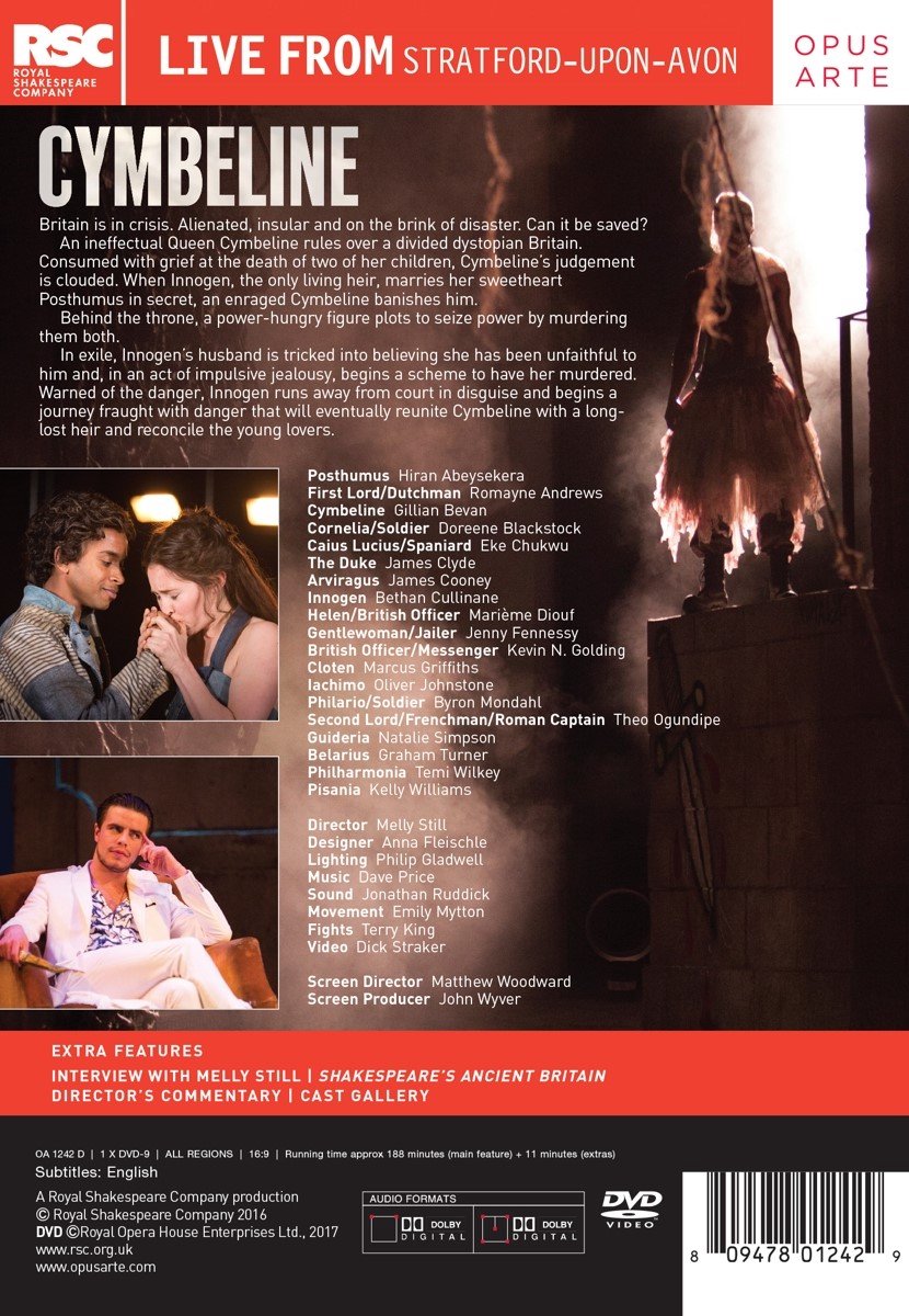 Royal Shakespeare Company - Cymbeline (DVD), Royal Shakespeare Company ...