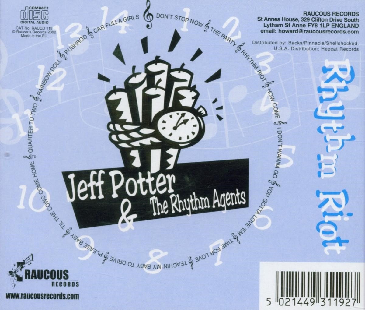 Jeff Potter & The Rhythm Agents - Rhythm Riot (CD), Jeff Potter & The Rhythm Agents |... | bol