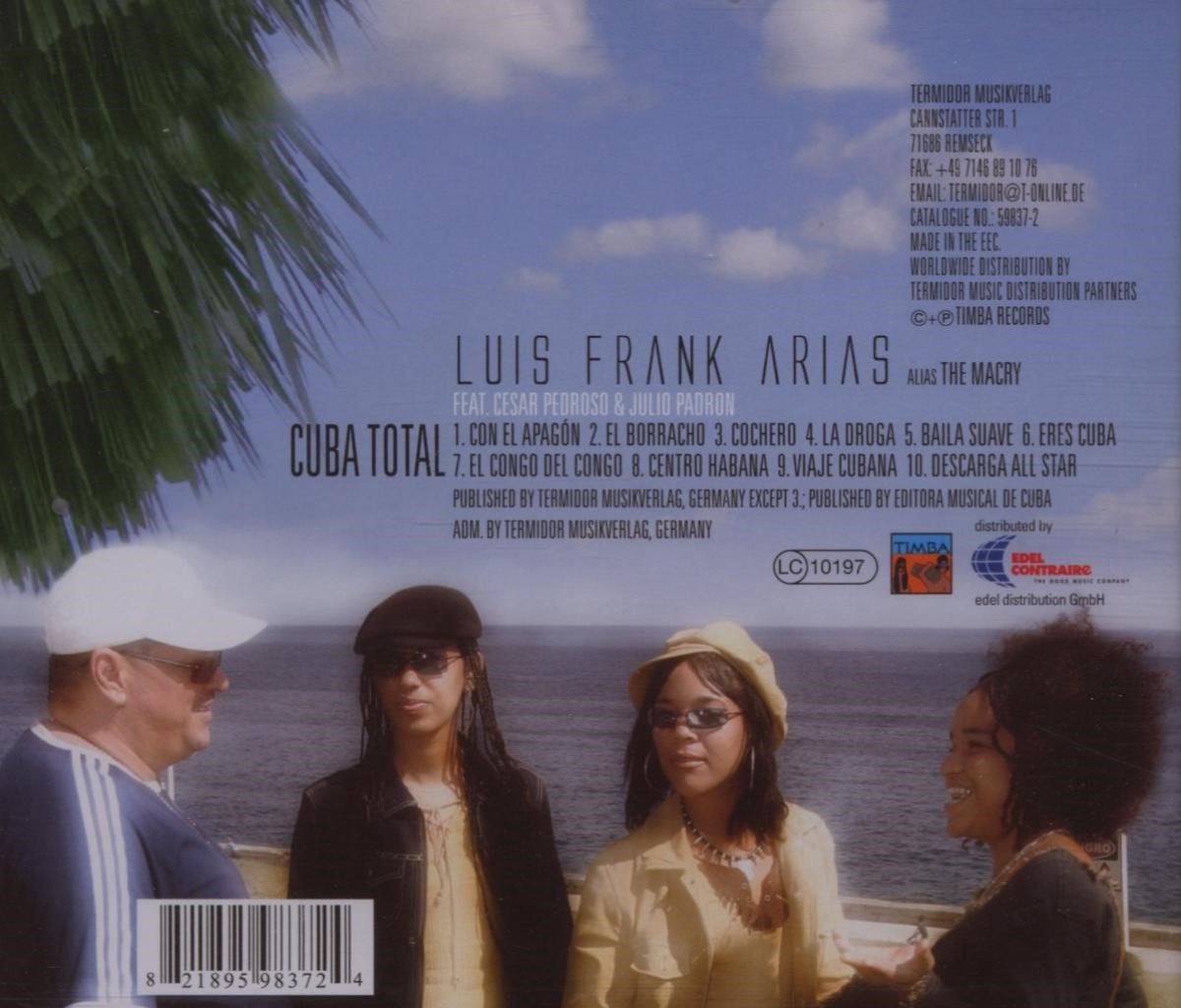 Luis Frank Arias - Cuba Total (CD), Luis Frank Arias | CD (album ...