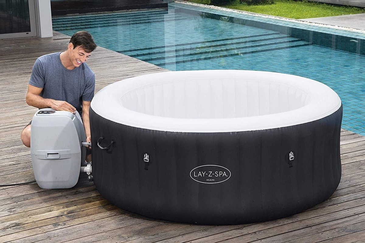 Jacuzzi | Bubbelbad | Jacuzzi opblaasbaar | Jacuzzi 4 persoons ...