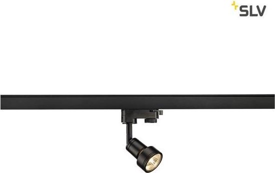 SLV PURI lampekop Railverlichting 1x50W Zwart 153560 | bol