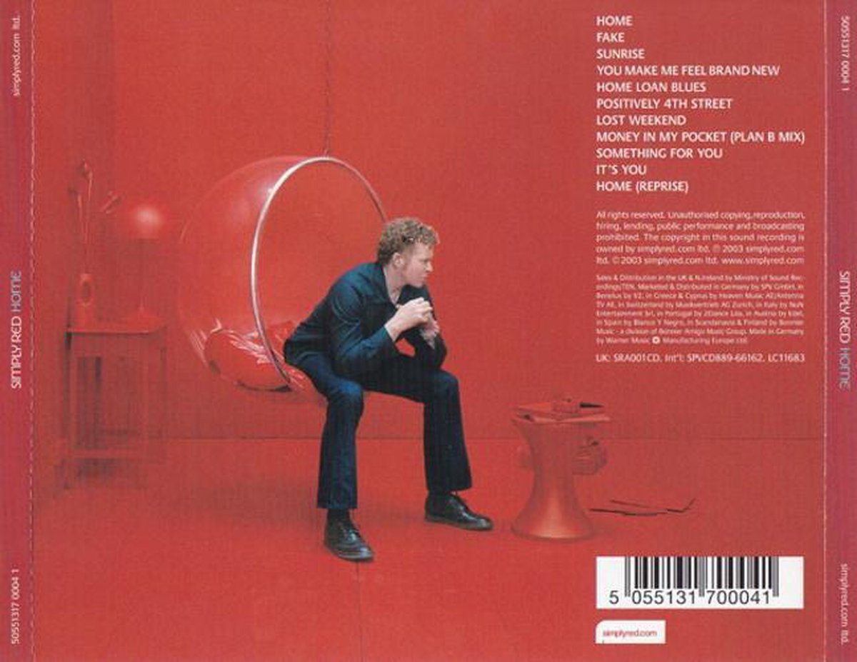 Simply Red - Home 1cd, Simply Red | CD (album) | Muziek | bol