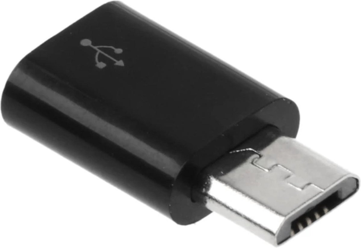 USB C naar Micro USB - Zwart - USB verloop - USB C Adapter - Compact ...