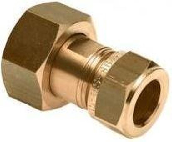 Bonfix - Messing 2-delige koppeling met geborgde neopreenring - 1 1 -4" x 28 mm -... | bol.com
