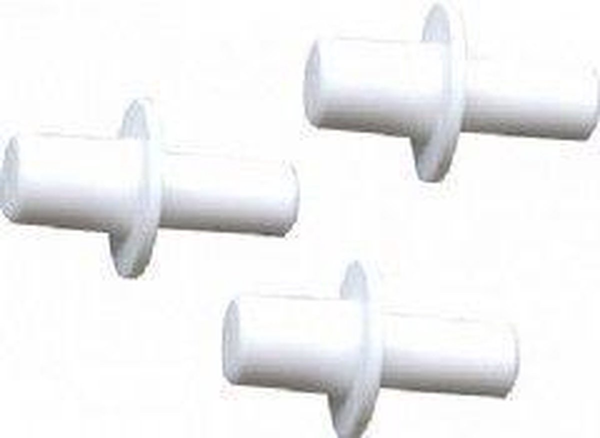 Plankdragers plastic 10 x 5mm wit. 24 stuks kunststof. Deltafix. | bol.com