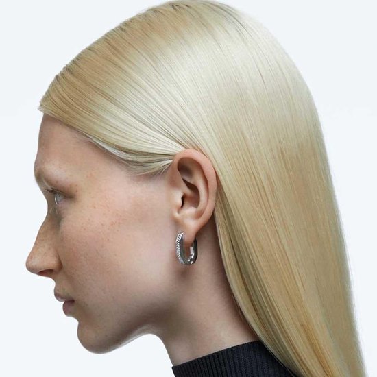 Swarovski 5618307 Dames klap oorringen - Zilver | bol.com