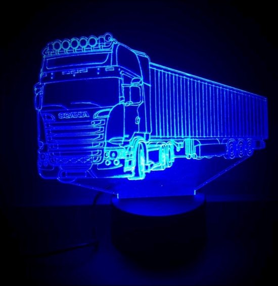 NJKA BOX -3D lampe LED "SCANIA + REMORQUE" | bol.com