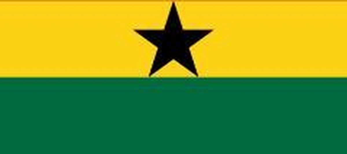 Vlag Ghana 100x150cm - Spunpoly | bol.com