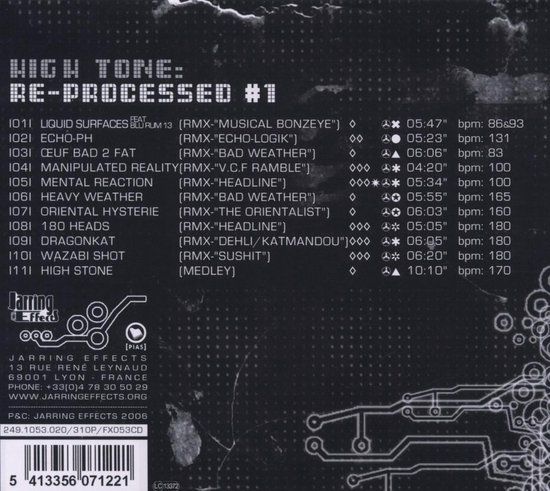High Tone - Re-Processed 1 (CD), High Tone | CD (album) | Muziek | bol