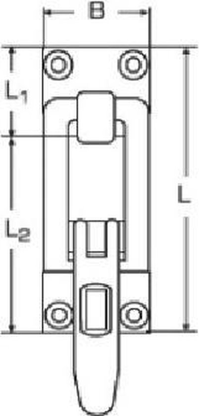Spansluiting - Aantreksluiting - Rvs 316 gepolijst - 70x28mm | bol