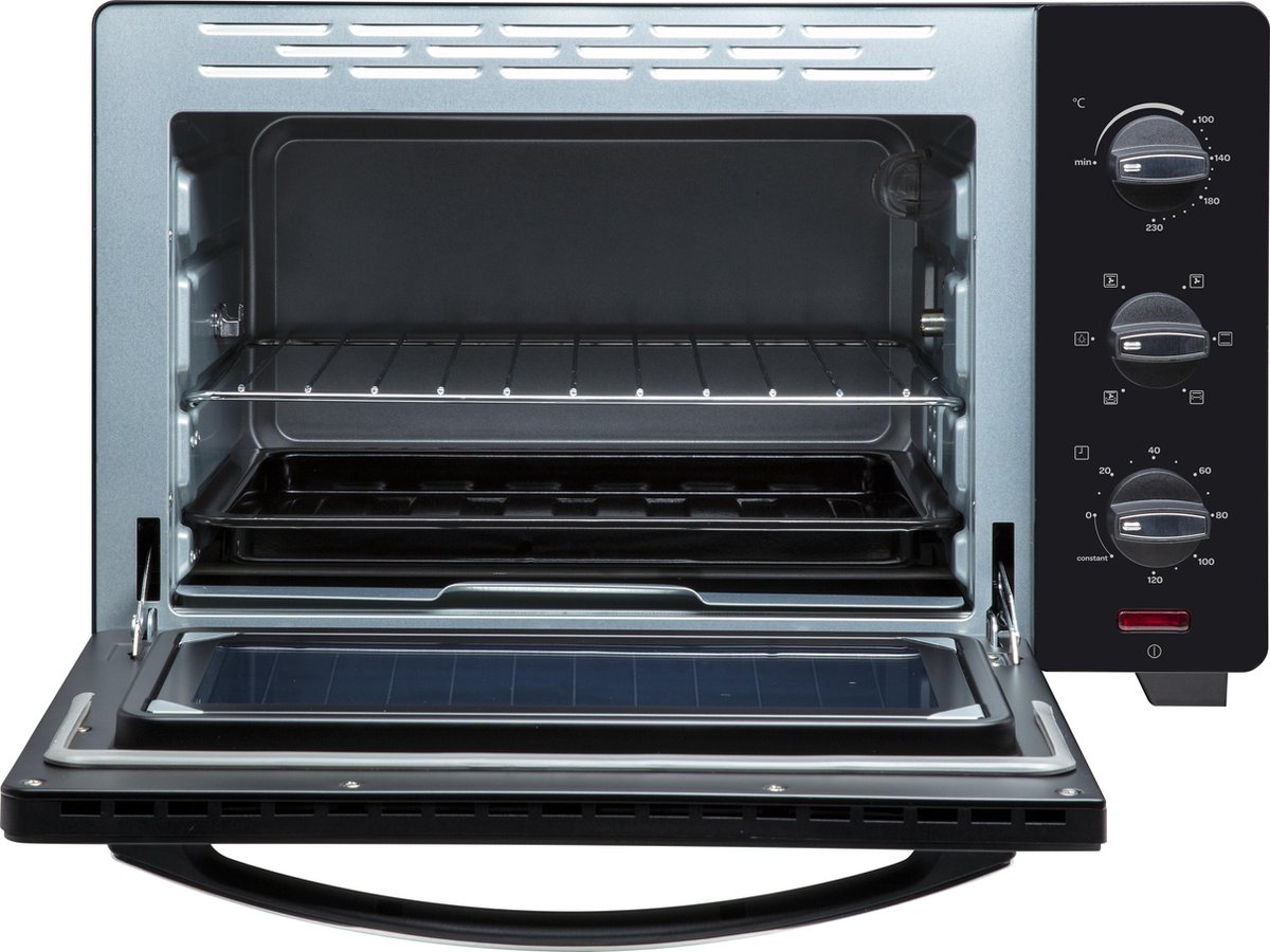 Inventum OV307B - Vrijstaande heteluchtoven - Draaispit - 30 liter ...