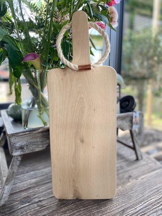 Planche de service bois de hêtre / avec corde / planche à pain / fête ...