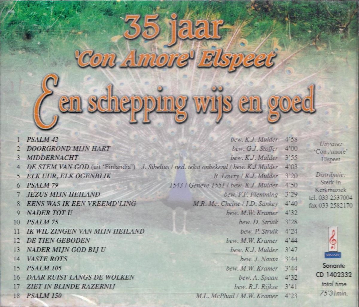 Een schepping wijs en goed - 35 jaar Con Amore Elspeet - CD, Elspeets ...