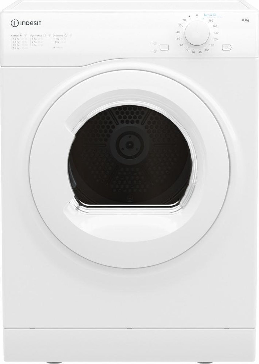 Indesit I1 D81W EE wasdroger Vrijstaand Voorbelading 8 kg C Wit | bol