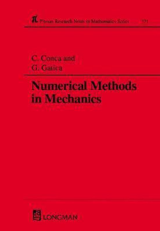 Numerical Methods in Mechanics | 9780582313200 | Carlos Conca | Boeken | bol.com