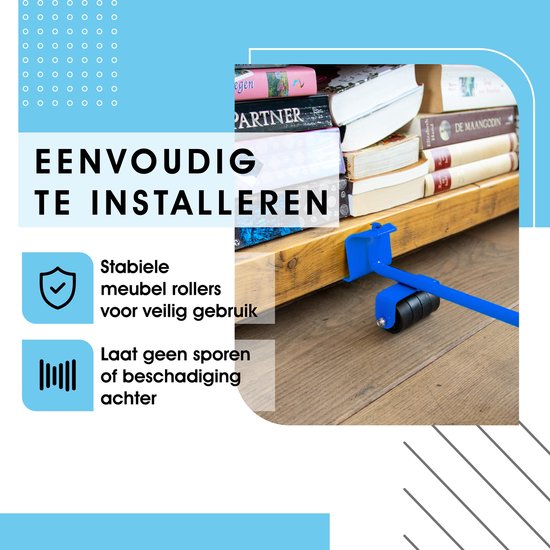 Meubelroller Set - Incl. Vier 360 graden Meubel Rollers En 1 ...