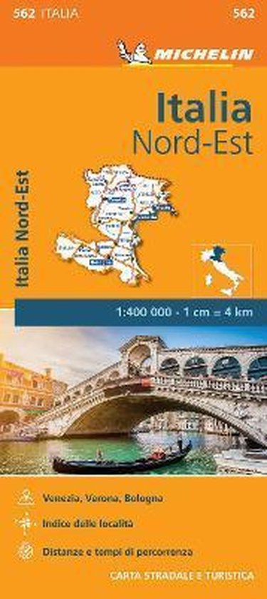 Italia Nord Est REGIONAL Map 562, Michelin | 9782067183971 | Boeken ...