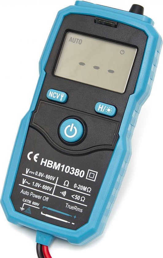 HBM Professionele Digitale Multimeter Met Kabelvinder Functie en LED ...