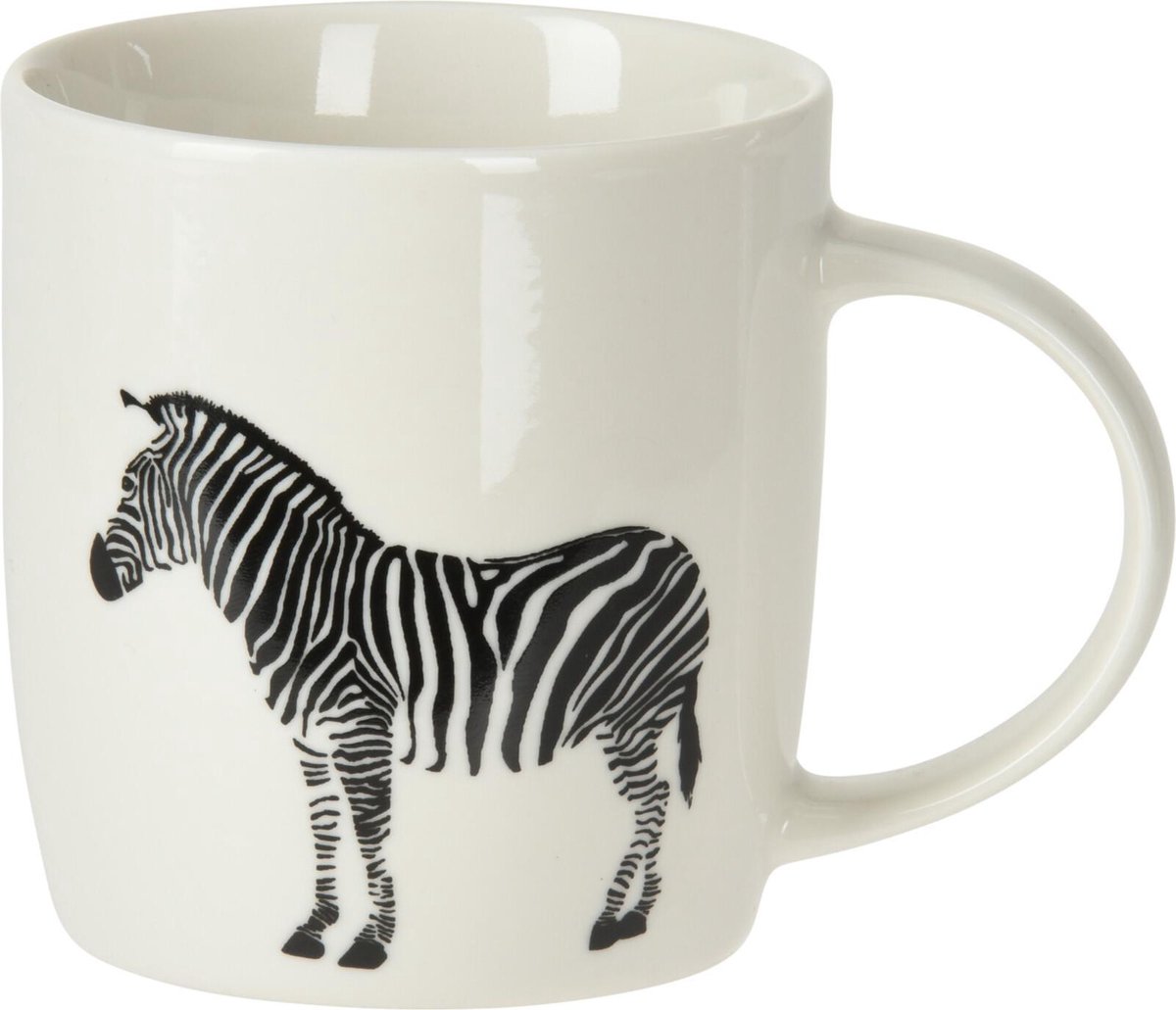 Siaki, Tasses en porcelaine Wild Life New Bone , image, 350 ml, 4 ...