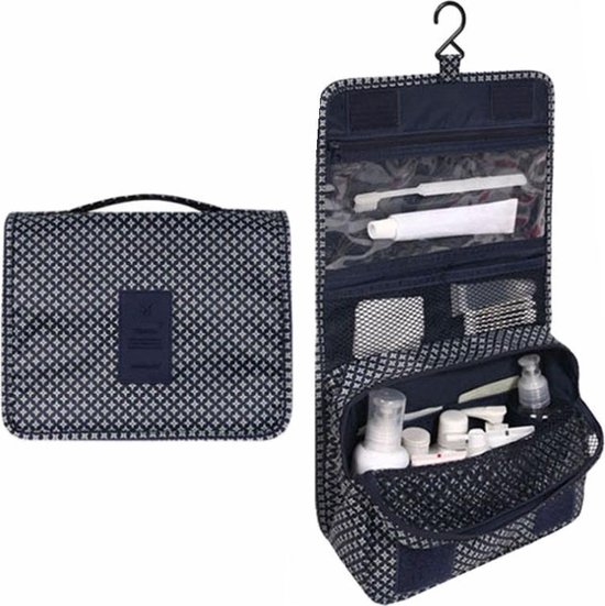 Fako Fashion® - Reis Toilettas Met Ophang Haak - Make-up Travel Bag ...