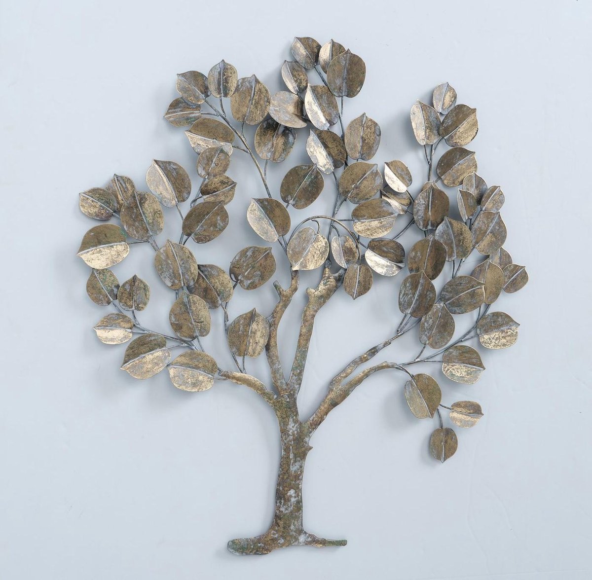 Wand - Muur - Decoratie - Boom - Goud - 82x75x4cm - Metaal. | bol.com