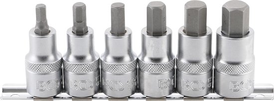 Inbus doppenset 1/2" 6 delig (6 - 14mm), BGS 8887 | bol.com