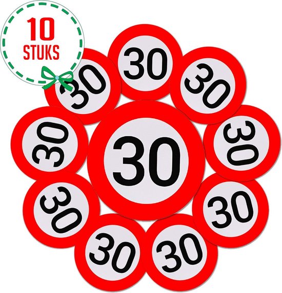 bol.com | Brute Strength - Set van 10 Stuks - Stickers 30 km - Maximaal ...