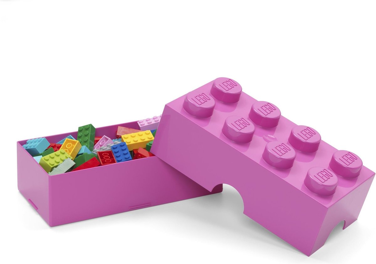 LEGO Snackbox - Broodtrommeltje - Classic Brick 8 - Roze - 95 ML ...