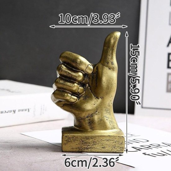 BaykaDecor - Uniek Beeld Duim Gebaar - Handgebaar - Pop Design ...