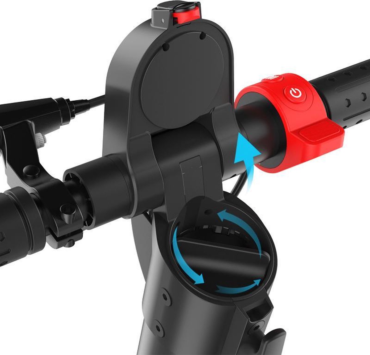 X7 - Elektrische step/E- Scooter met uitneembare accu - Zilver/grijs ...