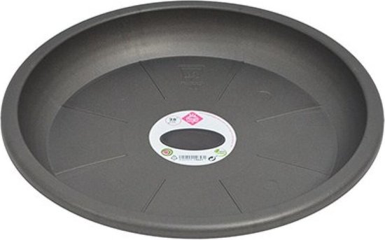Hega Onderschaal Hortensia 28 X 3,5 Cm Gerecycled Donkergrijs | bol.com