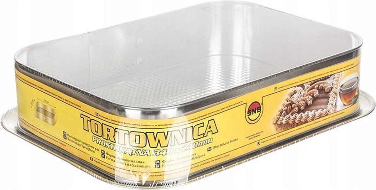 Tortownica rechthoekige springvorm - Bakvorm - Cakevorm - 34 x 24 x 8 ...