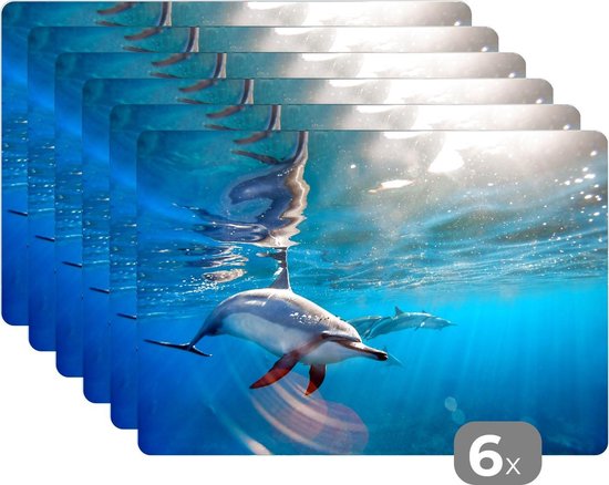 Set de table - Dauphin - Soleil - Water - 45x30 cm - 6 pièces | bol