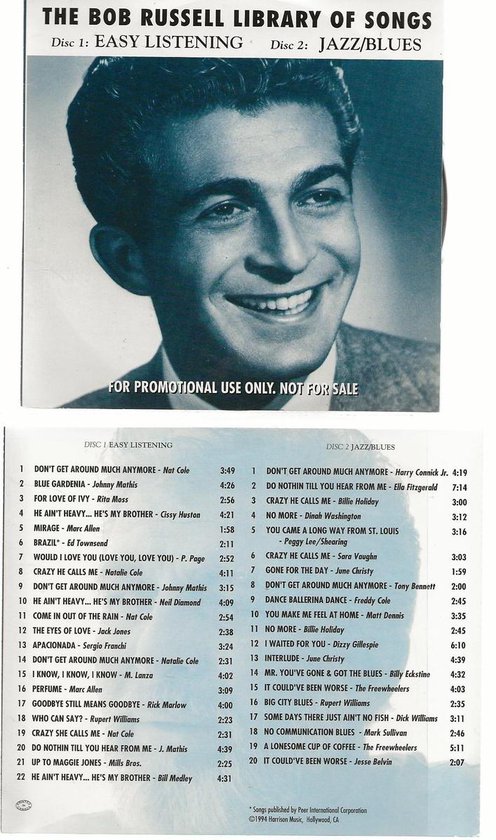 BOB RUSSELL - LIBRARY OF SONGS, Bob Russell | Musique | bol